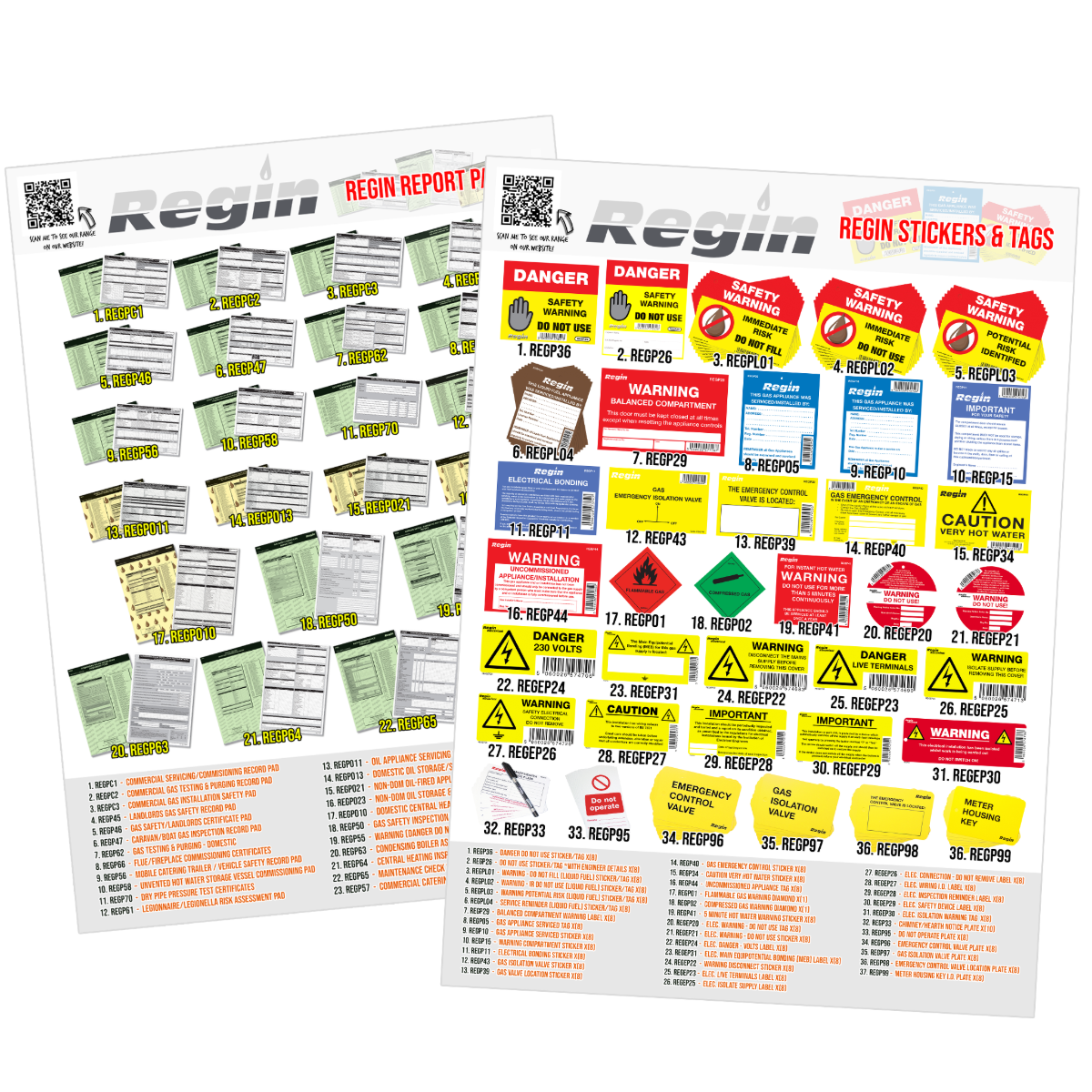 POS POSTERS pads & stickers 2 pack - Regin Products Ltd