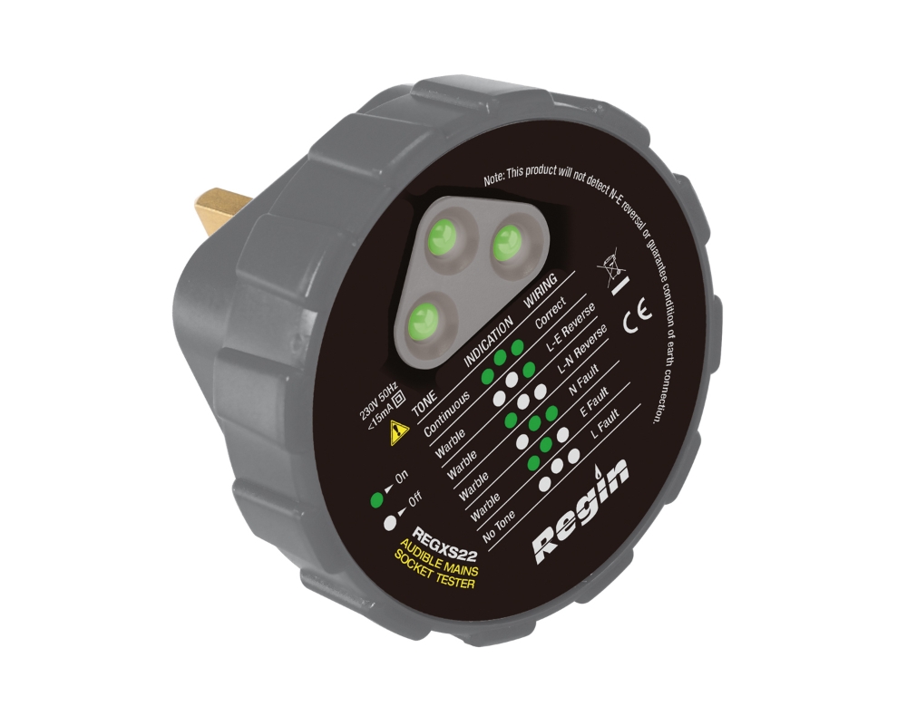 Regin Audible Mains Socket Tester - Regin Products Ltd